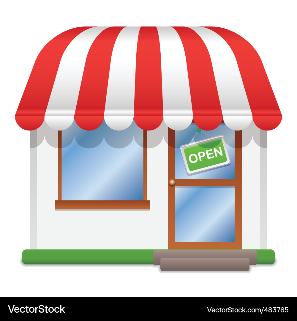 Storefront Icon Royalty Free Vector Image - VectorStock