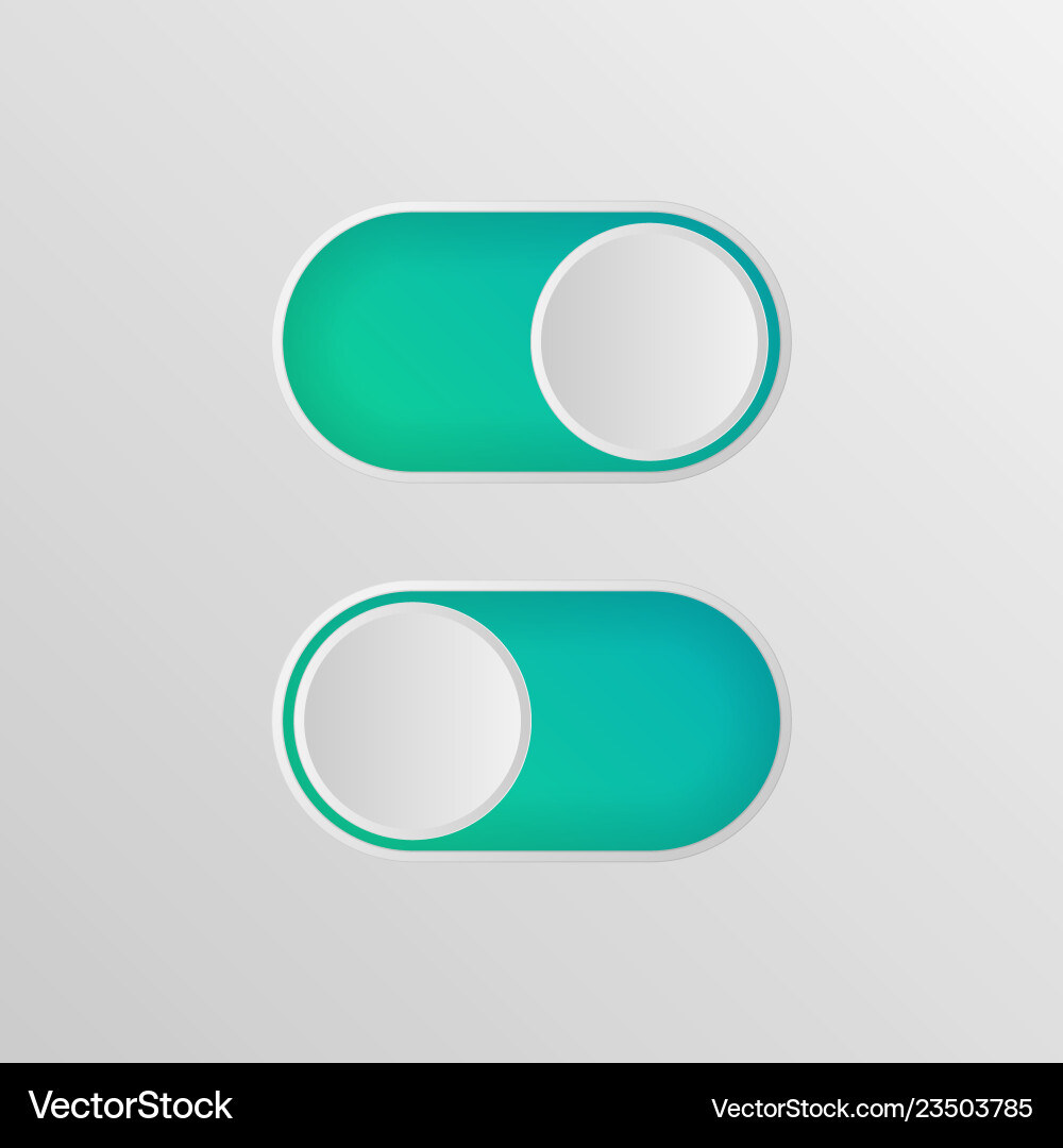 Toggle switch icon Royalty Free Vector Image - VectorStock