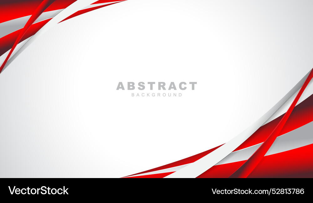 Abstract red gray white blank space modern Vector Image