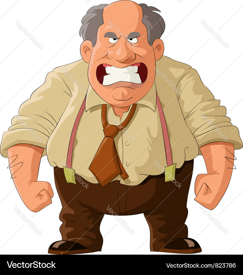 Cartoon Grumpy Boss Vector Images (over 120)