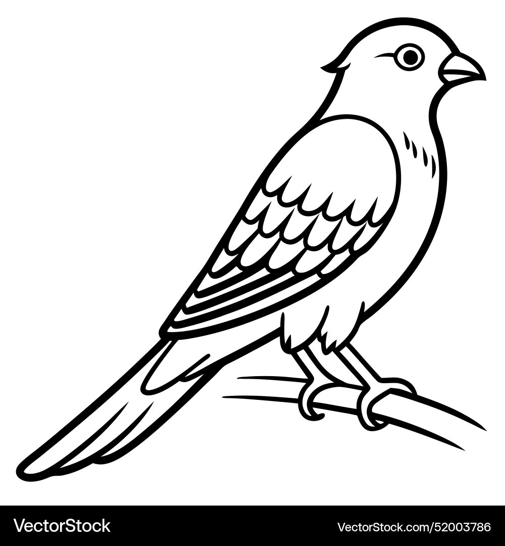 Cuckoo bird sits icon Royalty Free Vector Image