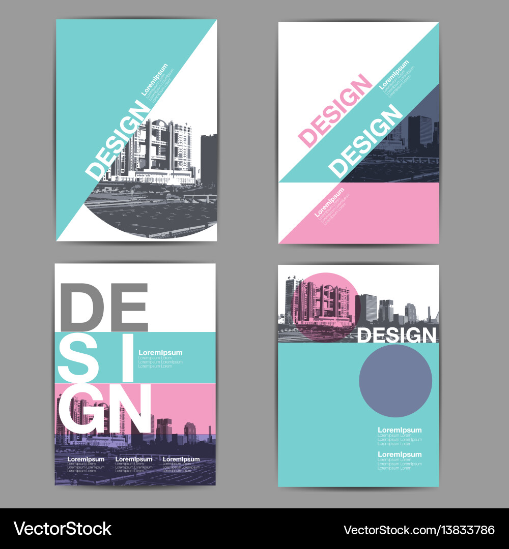 Layout design template abstract background Vector Image