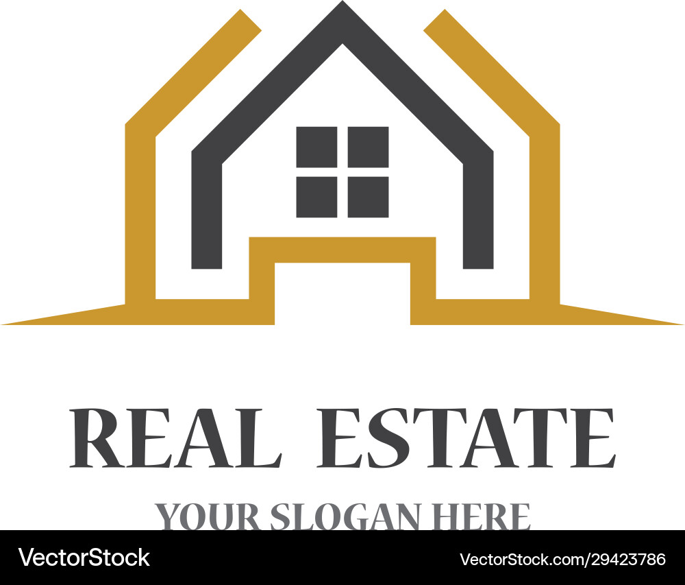 Real estate logo icon Royalty Free Vector Image