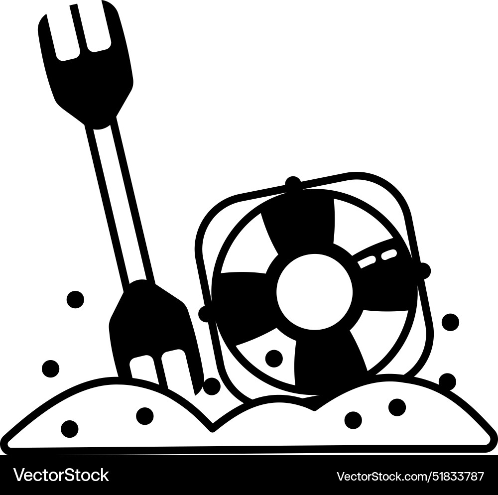 Beach equipment Royalty Free Vector Image - VectorStock