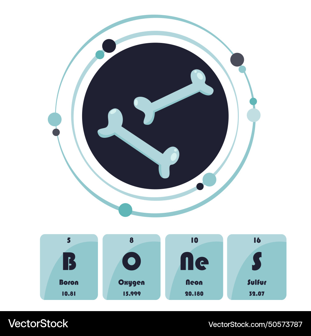 Bones science design Royalty Free Vector Image