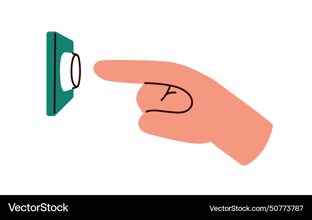 Finger pressing pushing clicking tapping Vector Image