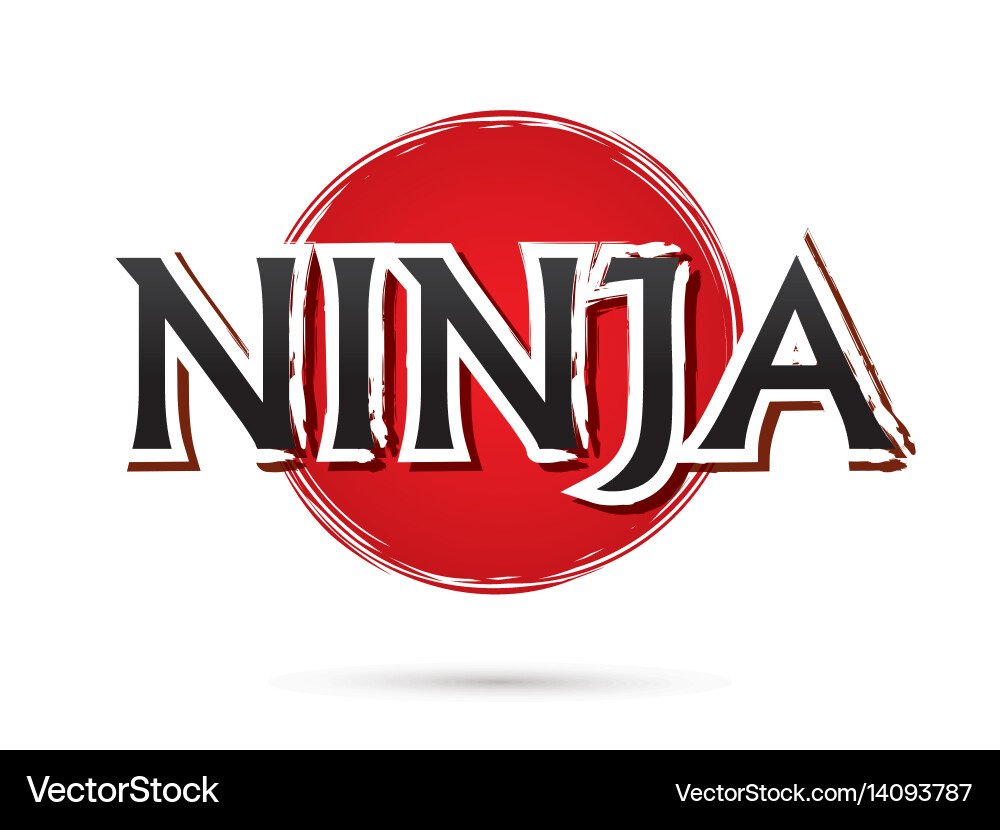 Japanese Ninja Font - Bold & Stylized Vector Image