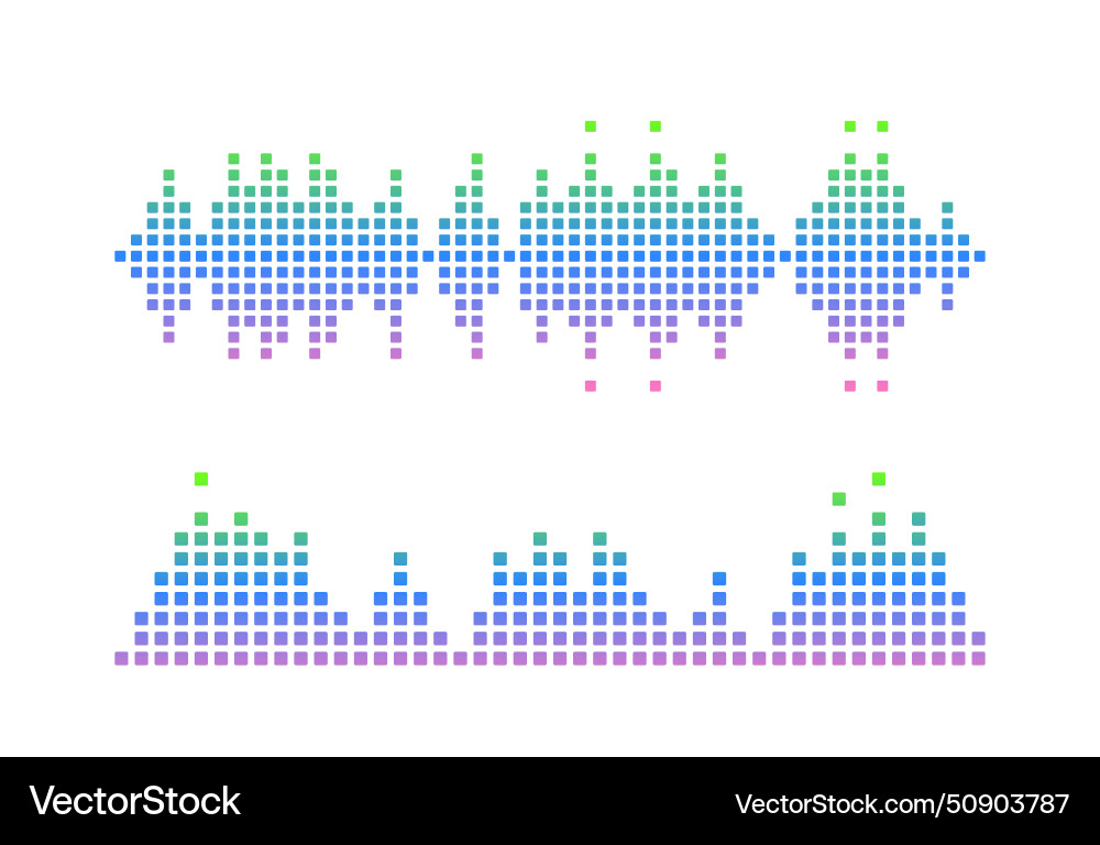 Sound wave symbols embodies an abstract Royalty Free Vector