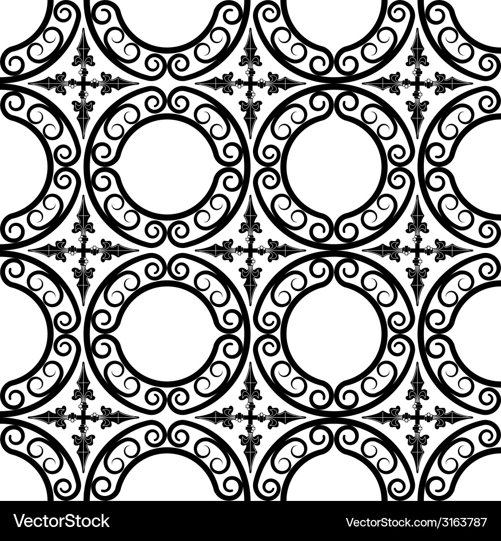 Wrought iron pattern Royalty Free Vector Image