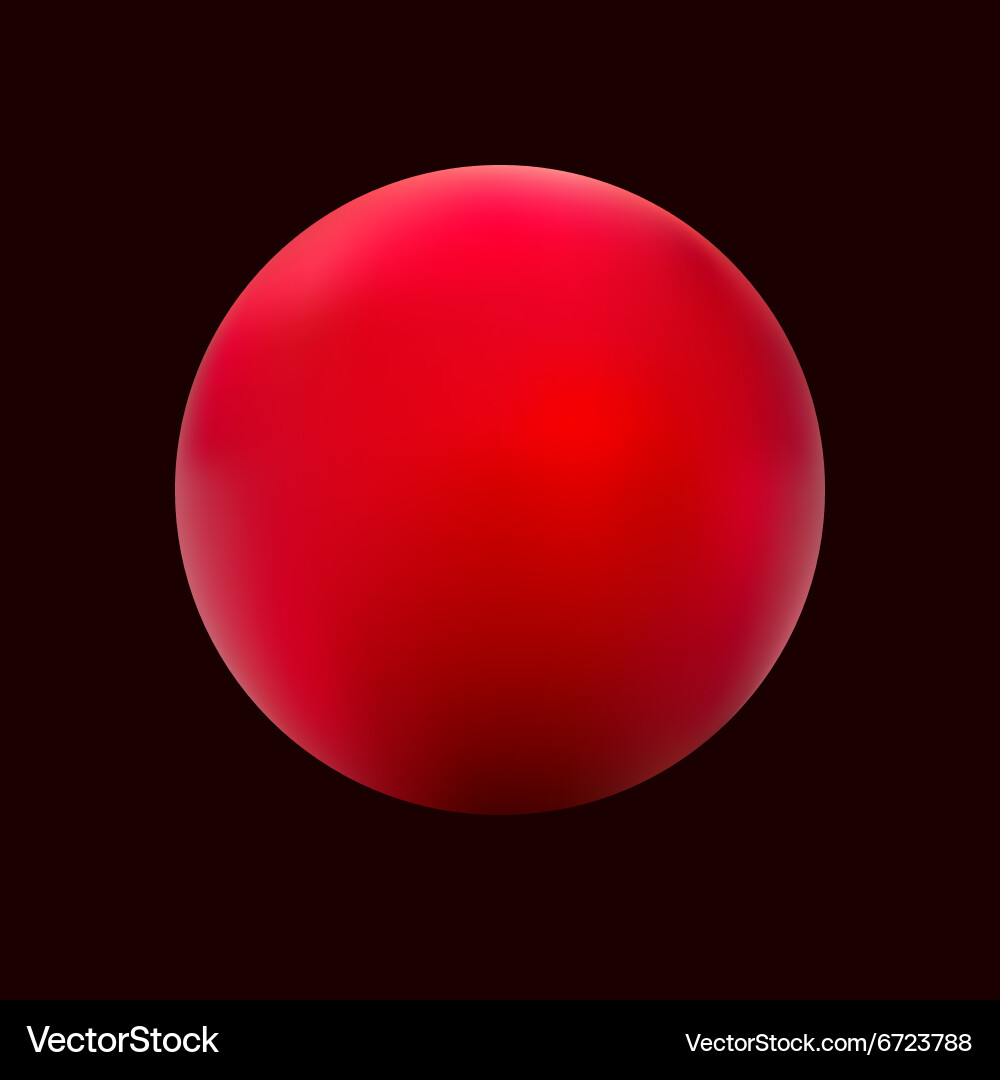 Red ball gradient Royalty Free Vector Image - VectorStock
