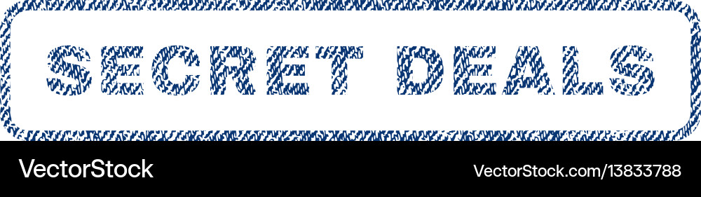 Secret deals textile stamp Royalty Free Vector Image