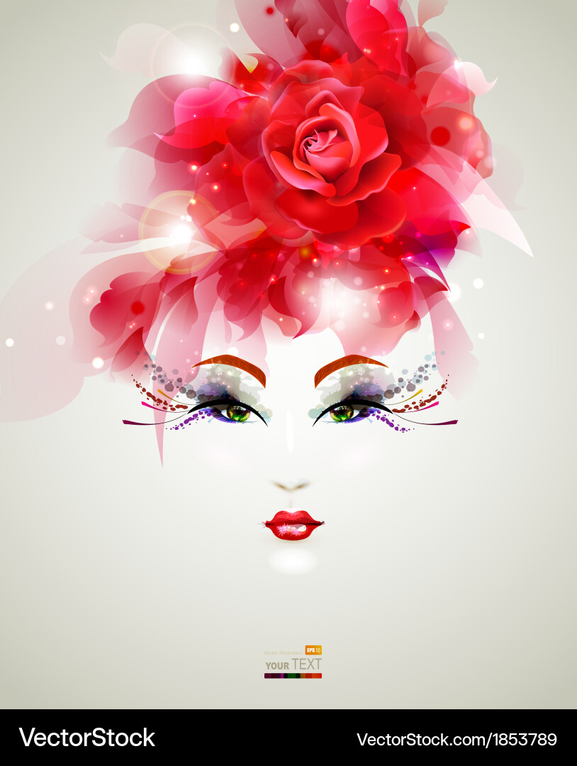 Female face Royalty Free Vector Image - VectorStock