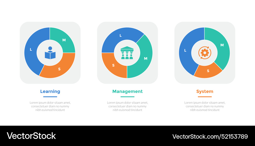 Lms learning management system infographics Vector Image