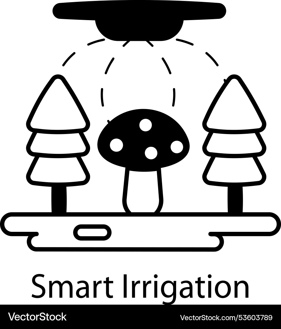Smart irrigation Royalty Free Vector Image - VectorStock