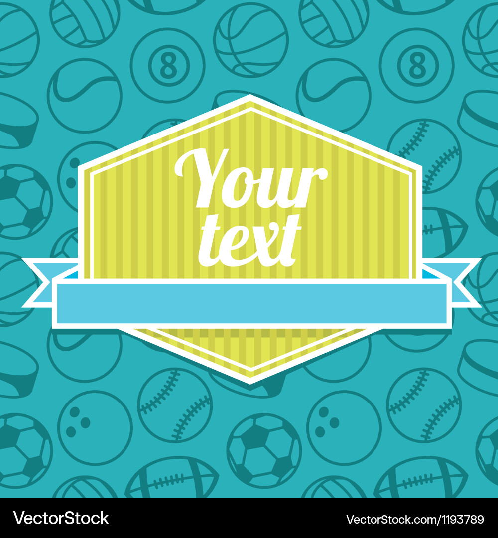 Sports Ball Pattern Royalty Free Vector Image - VectorStock