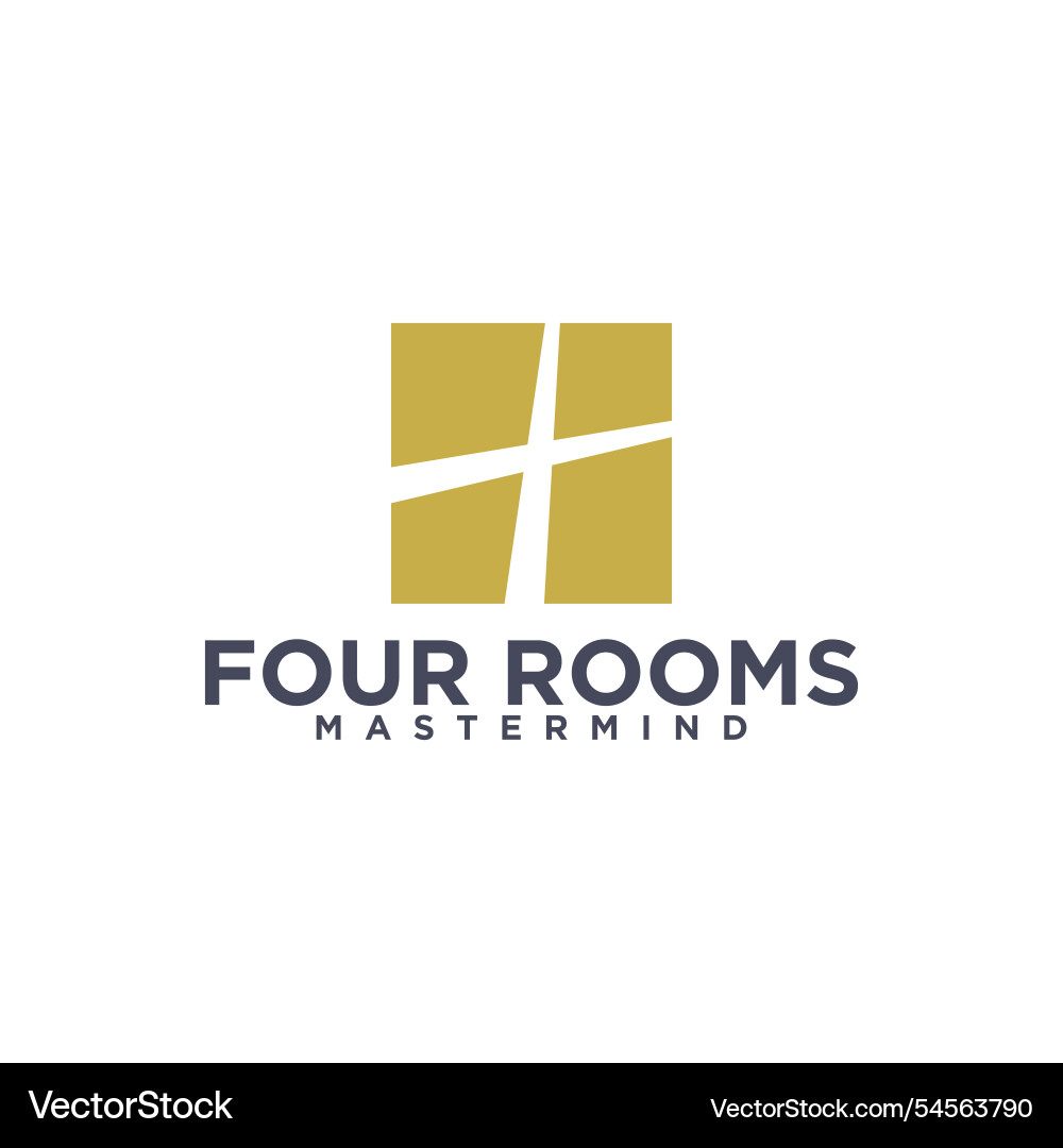 Abstract square logo Royalty Free Vector Image