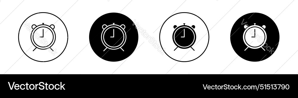 Alarm clock icon Royalty Free Vector Image - VectorStock