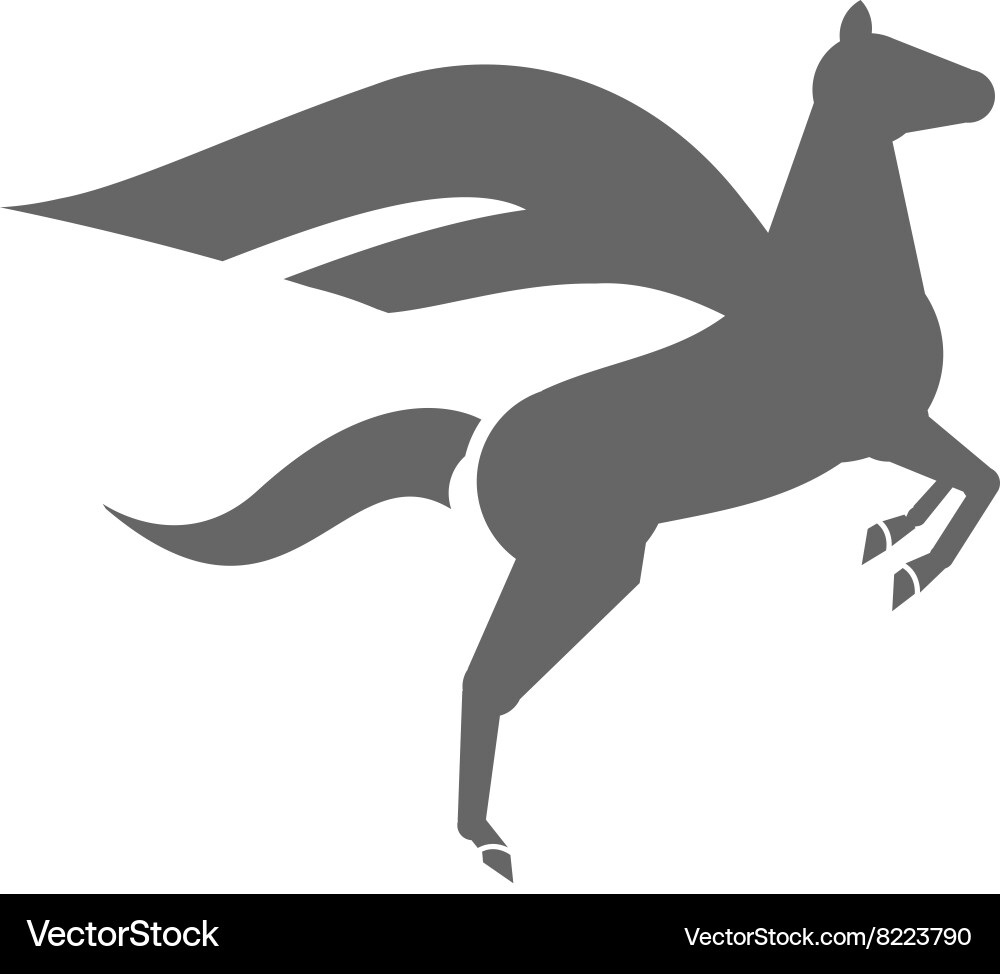 Flying-horse Royalty Free Vector Image - VectorStock