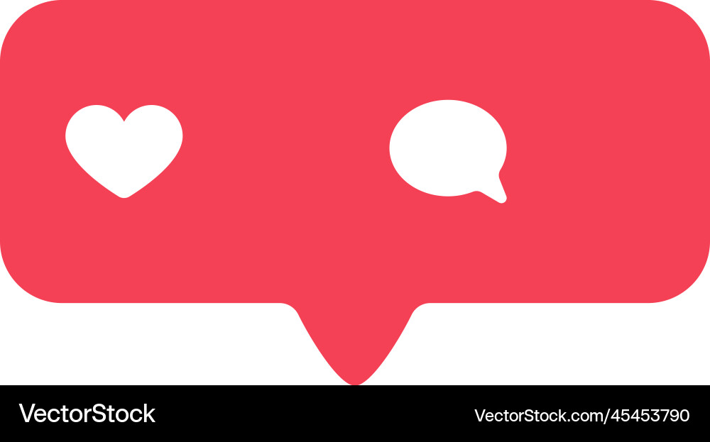 Like and comment template blank social media Vector Image