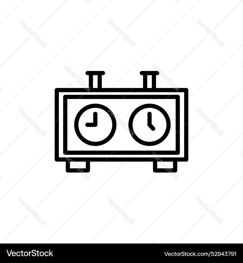 Chess clock icon Royalty Free Vector Image - VectorStock
