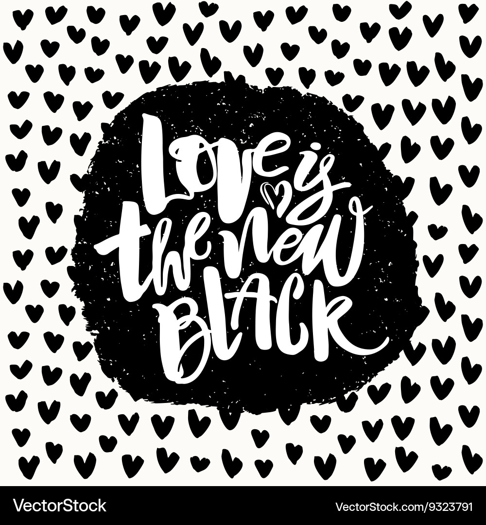 Hand Lettered Love Quote Royalty Free Vector Image