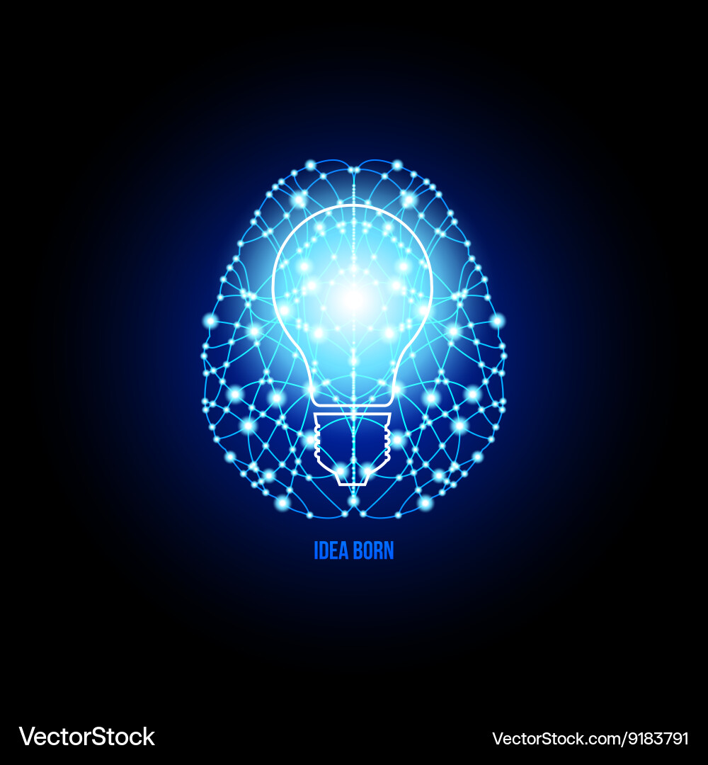 Idea born concept Royalty Free Vector Image - VectorStock
