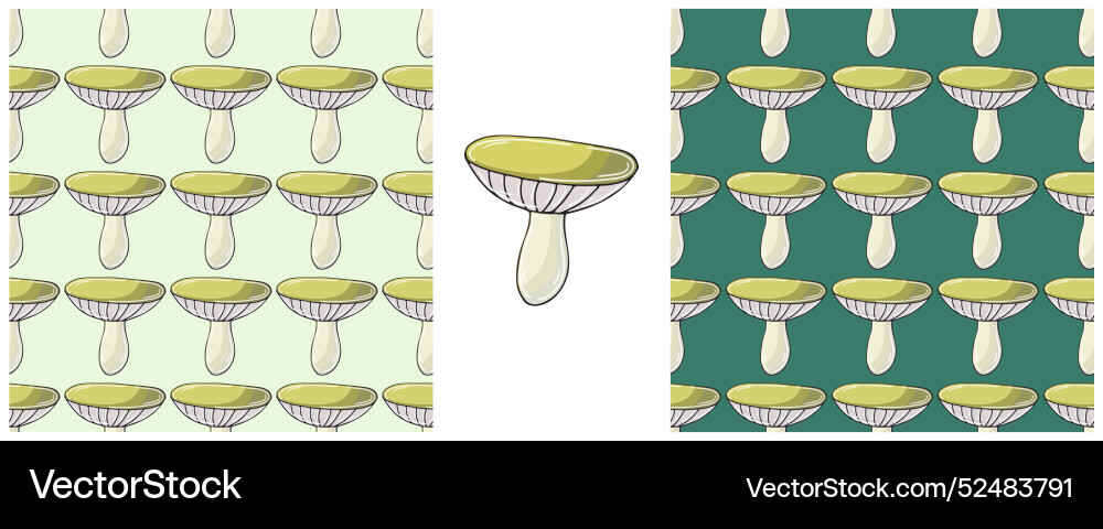 In hand draw style set seamless pattern and print Vector Image