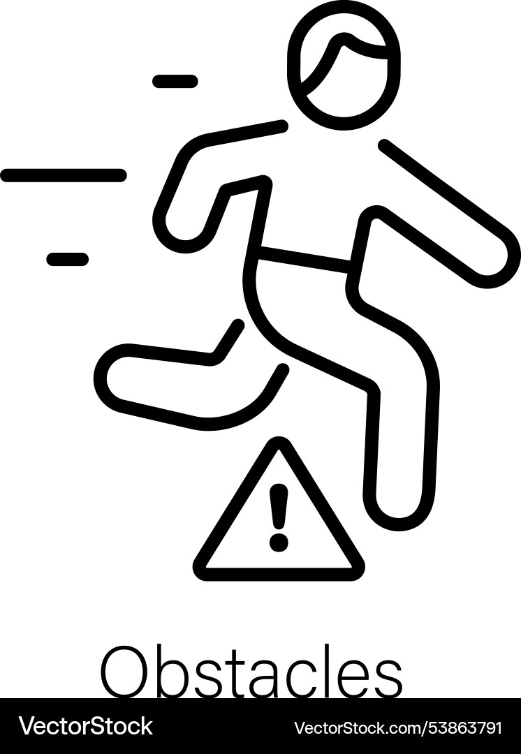 Obstacles Royalty Free Vector Image - VectorStock