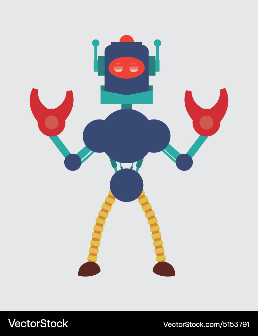 Robot design Royalty Free Vector Image - VectorStock