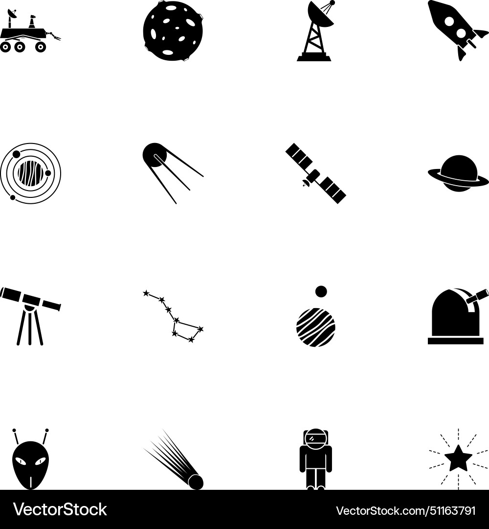 Space icon - expand to any size change Royalty Free Vector