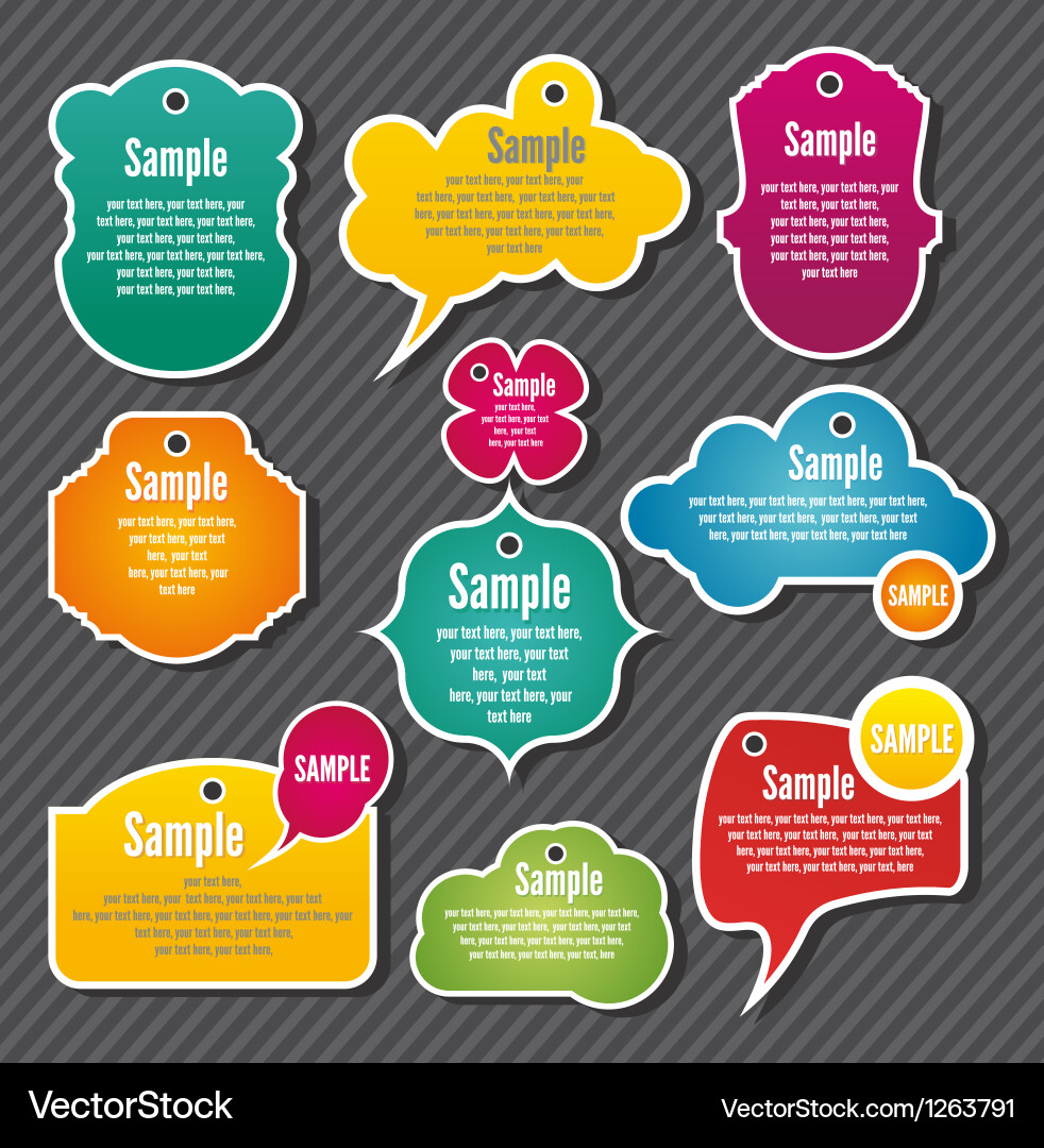 Stickers Royalty Free Vector Image - VectorStock