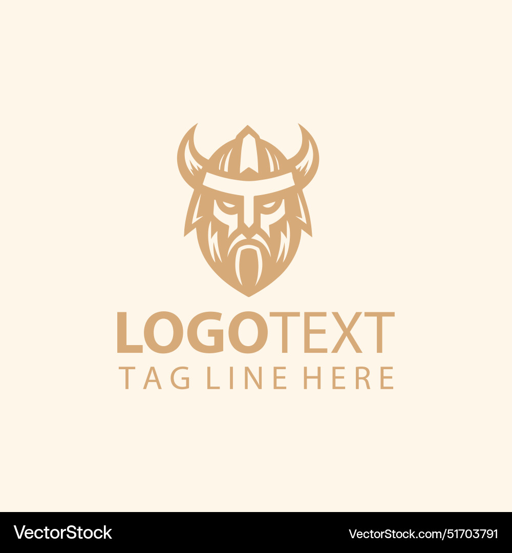 Viking warrior logo Royalty Free Vector Image - VectorStock
