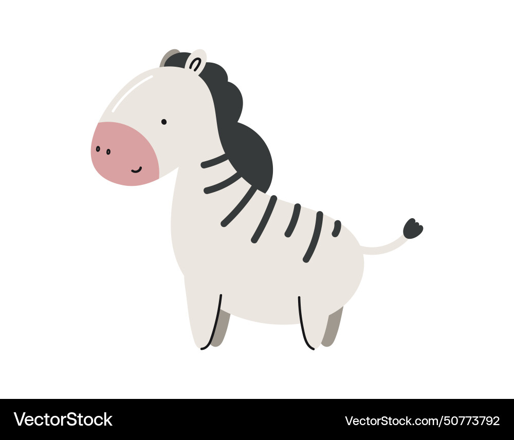 Cute zebra Royalty Free Vector Image - VectorStock