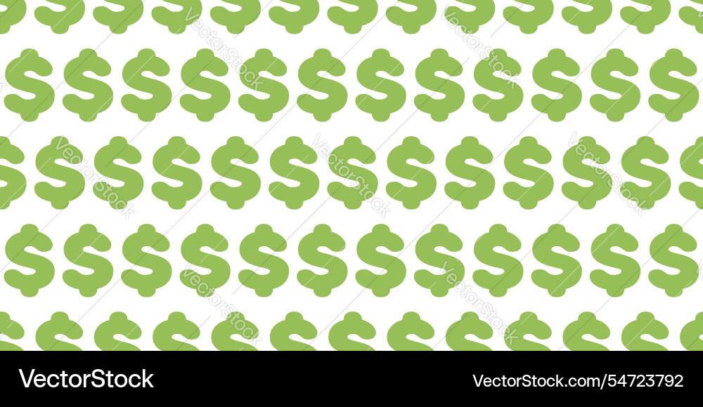 Dollar symbol pattern Royalty Free Vector Image