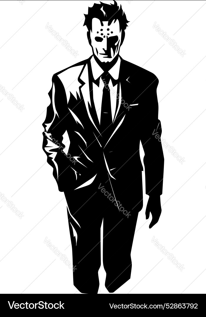 Dreadful design killer symbol twisted terror Vector Image