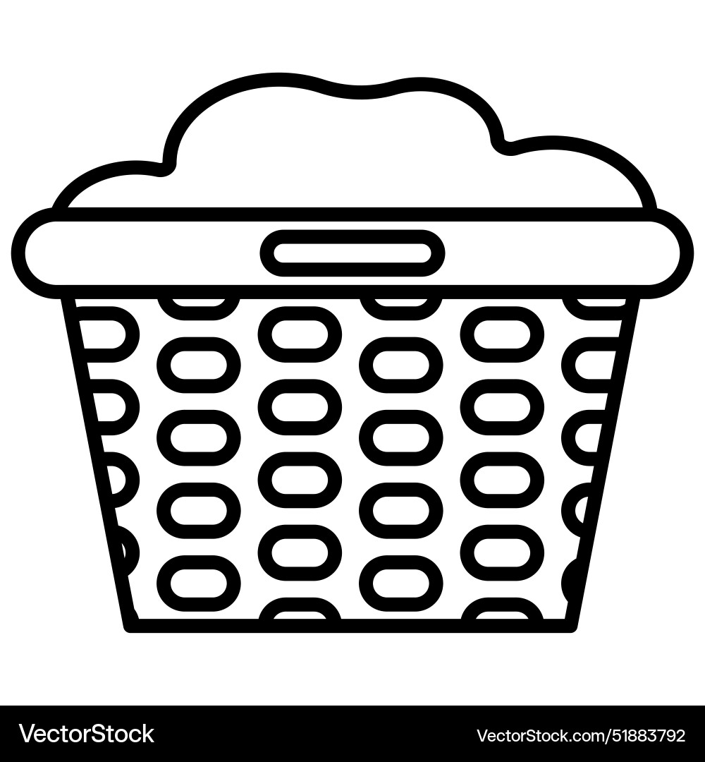 Laundry hamper Royalty Free Vector Image - VectorStock