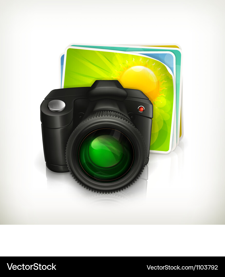 Photo icon Royalty Free Vector Image - VectorStock