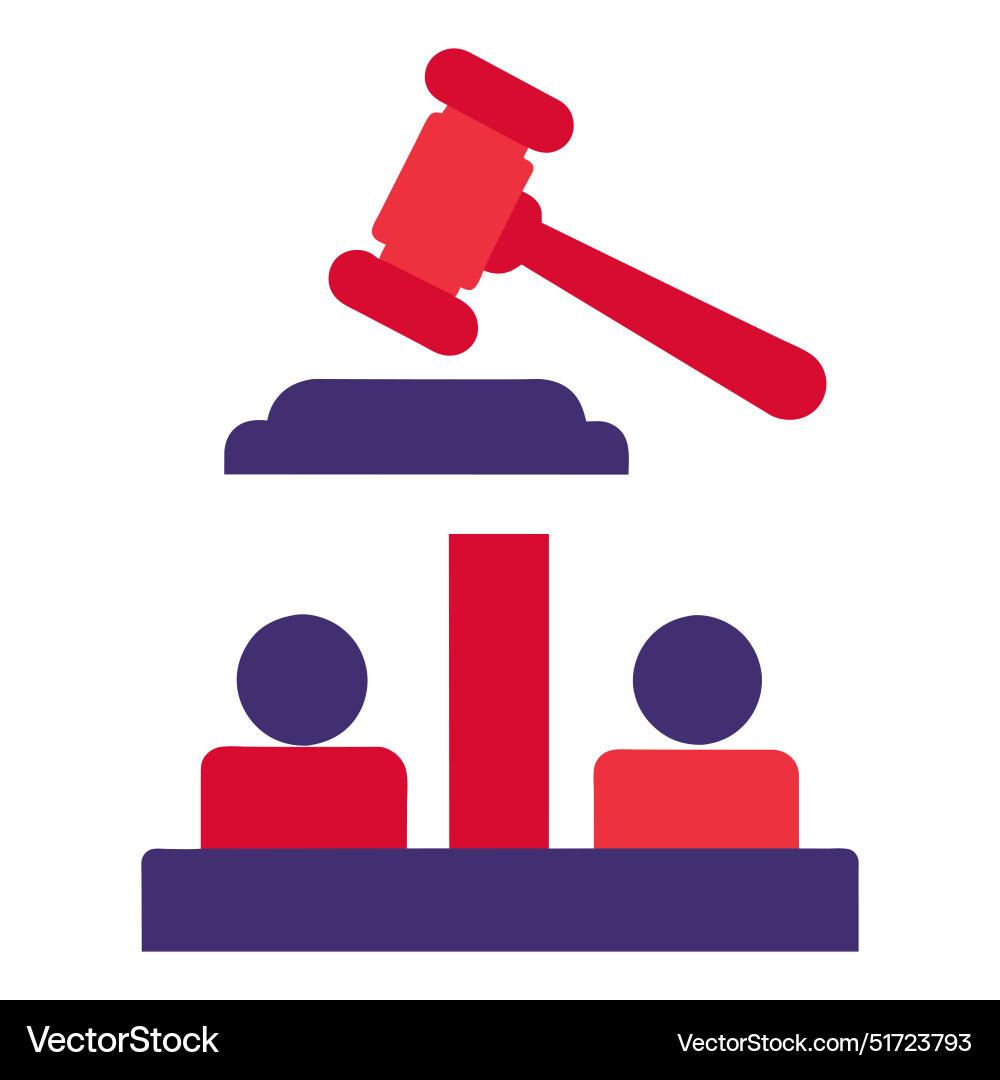 Auction with people flat on white background Vector Image