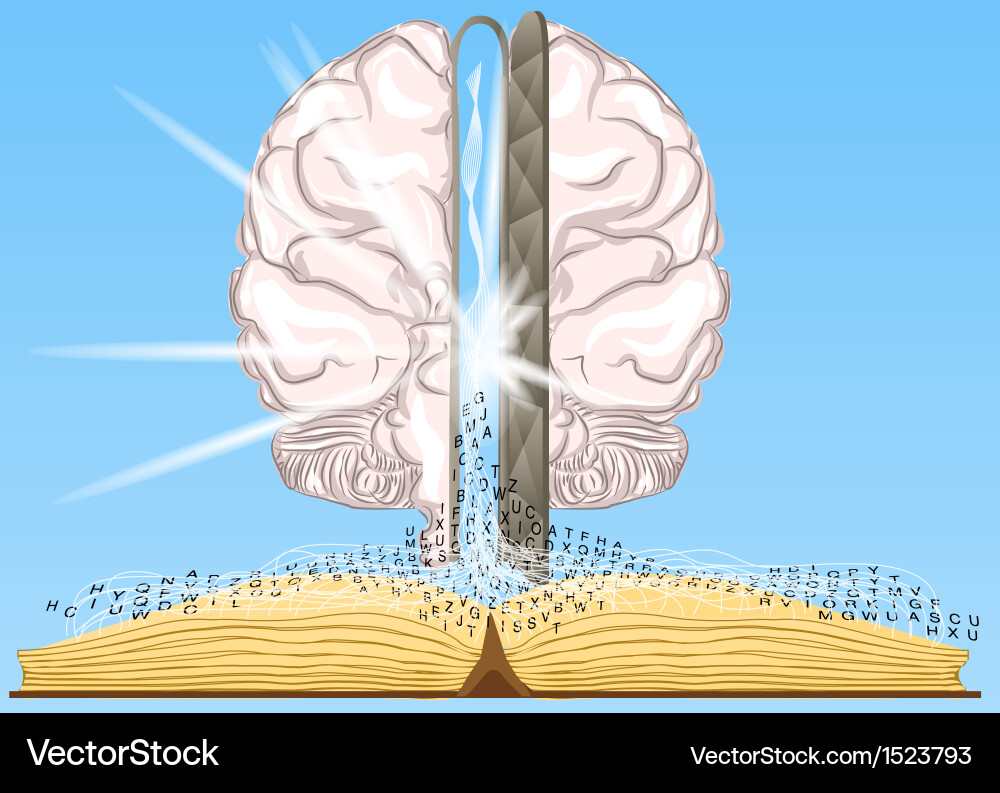 Book is a source of knowledge Royalty Free Vector Image