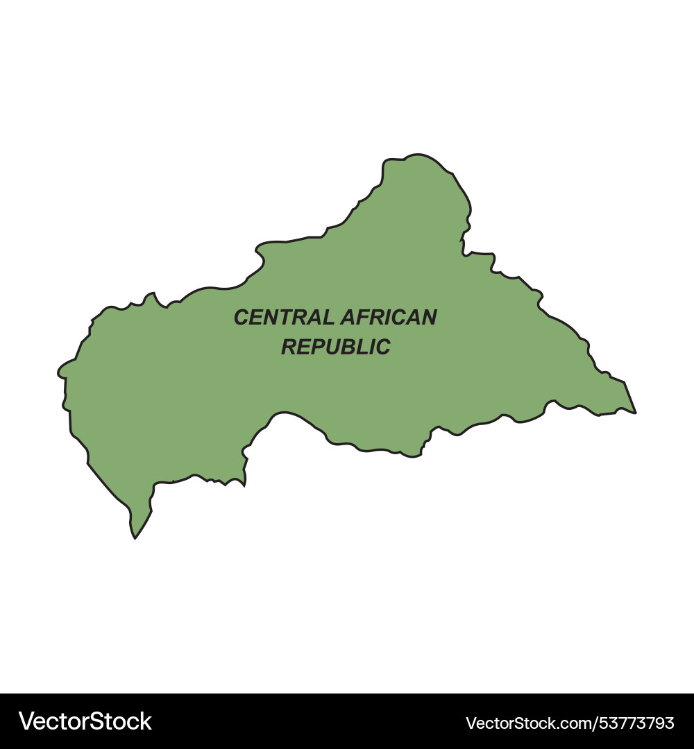 Map of central african countries Royalty Free Vector Image