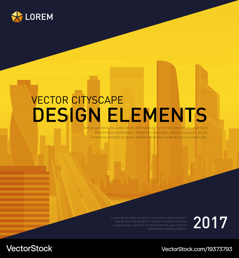 Modern background template design for investment Vector Image