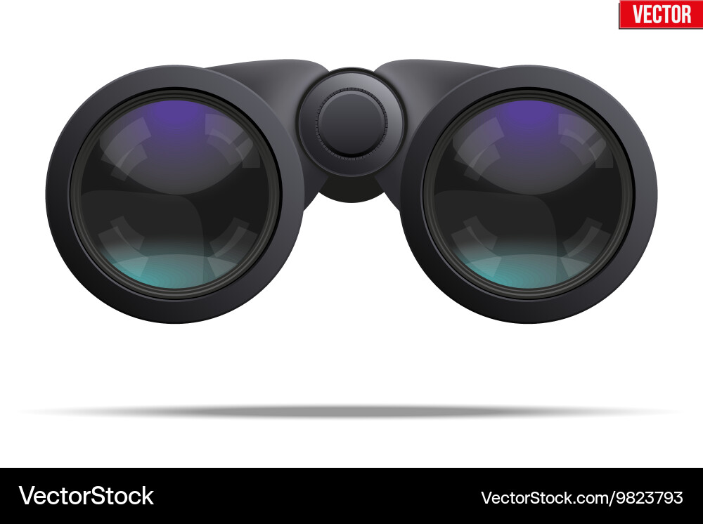 Realistic Binoculars Royalty Free Vector Image