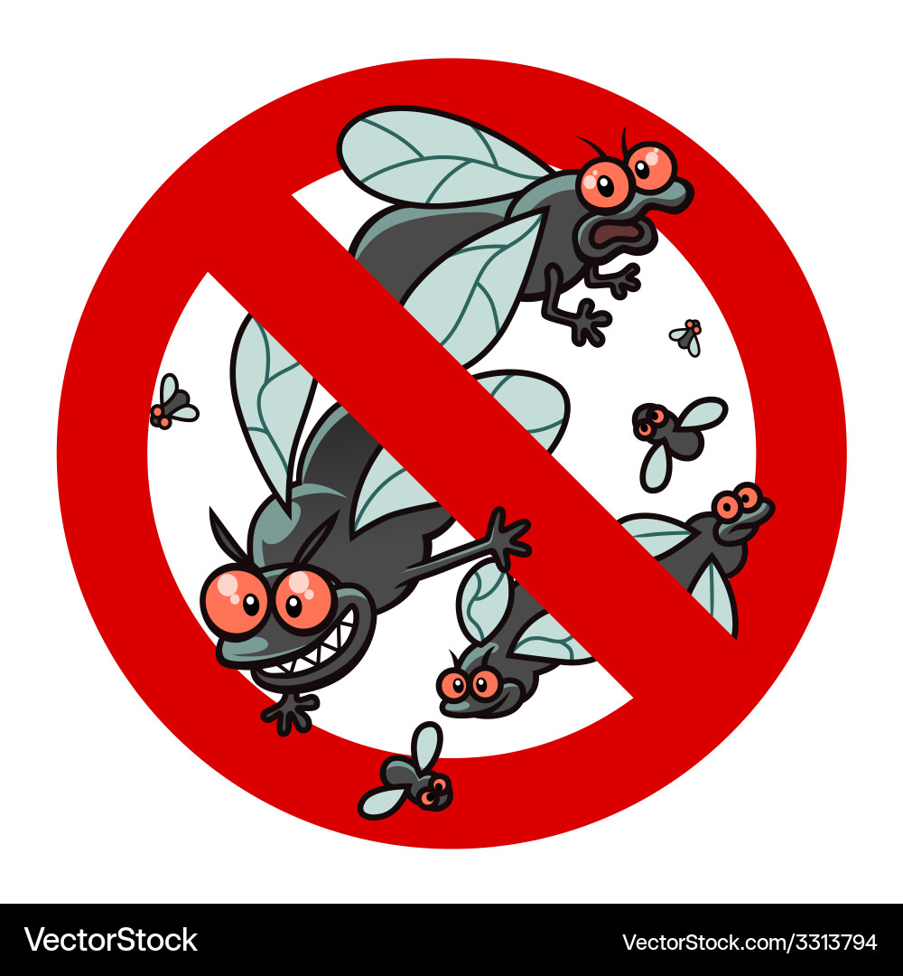 Anti blackfly sign Royalty Free Vector Image - VectorStock