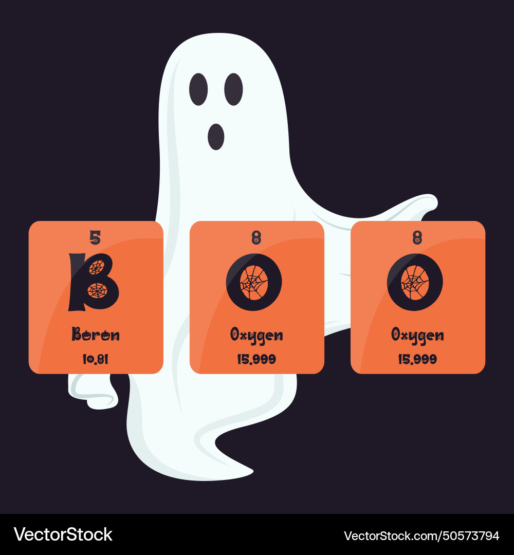 Boo science Royalty Free Vector Image - VectorStock