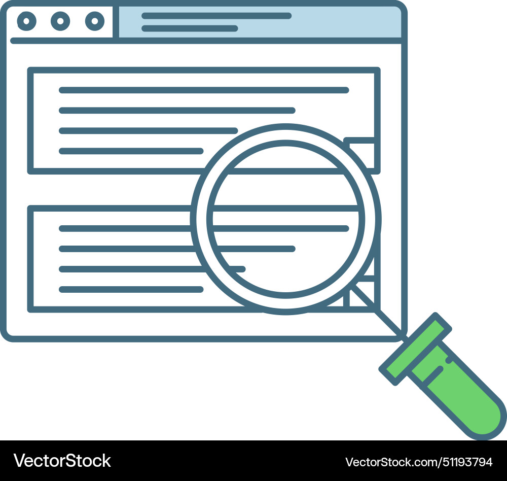 Business data analysis and research icon Vector Image