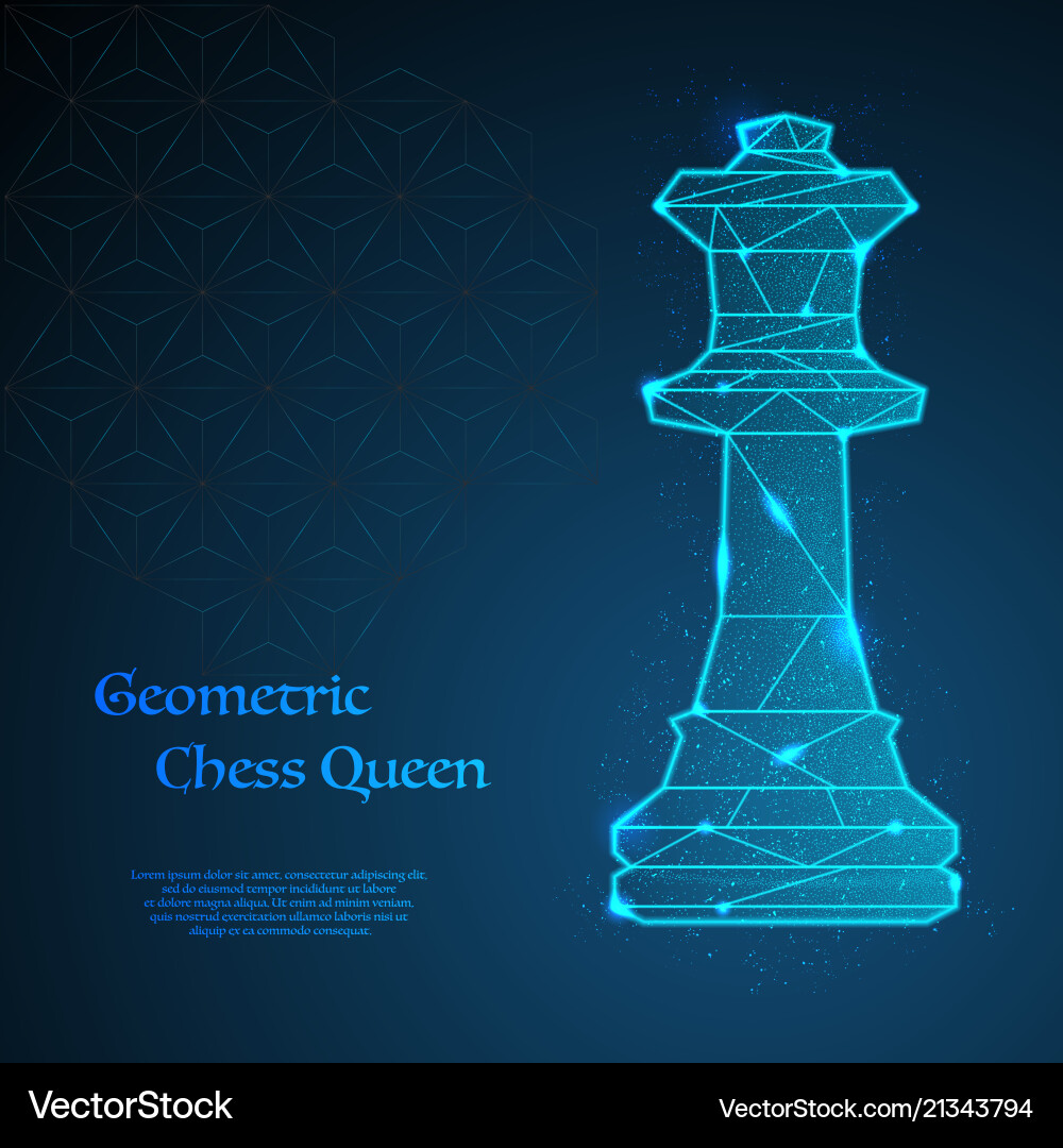 Chess queen background Royalty Free Vector Image
