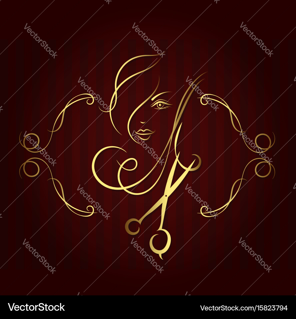 Design for beauty salon Royalty Free Vector Image
