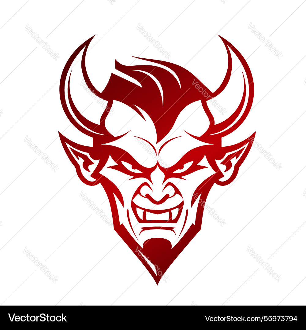 Devil clip art design Royalty Free Vector Image