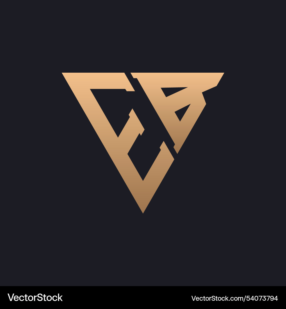 Eb logo design modern minimal elegant and luxury Vector Image