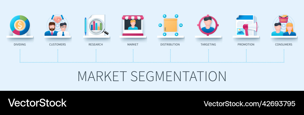 Market Segmentation Infographics Royalty Free Vector Image